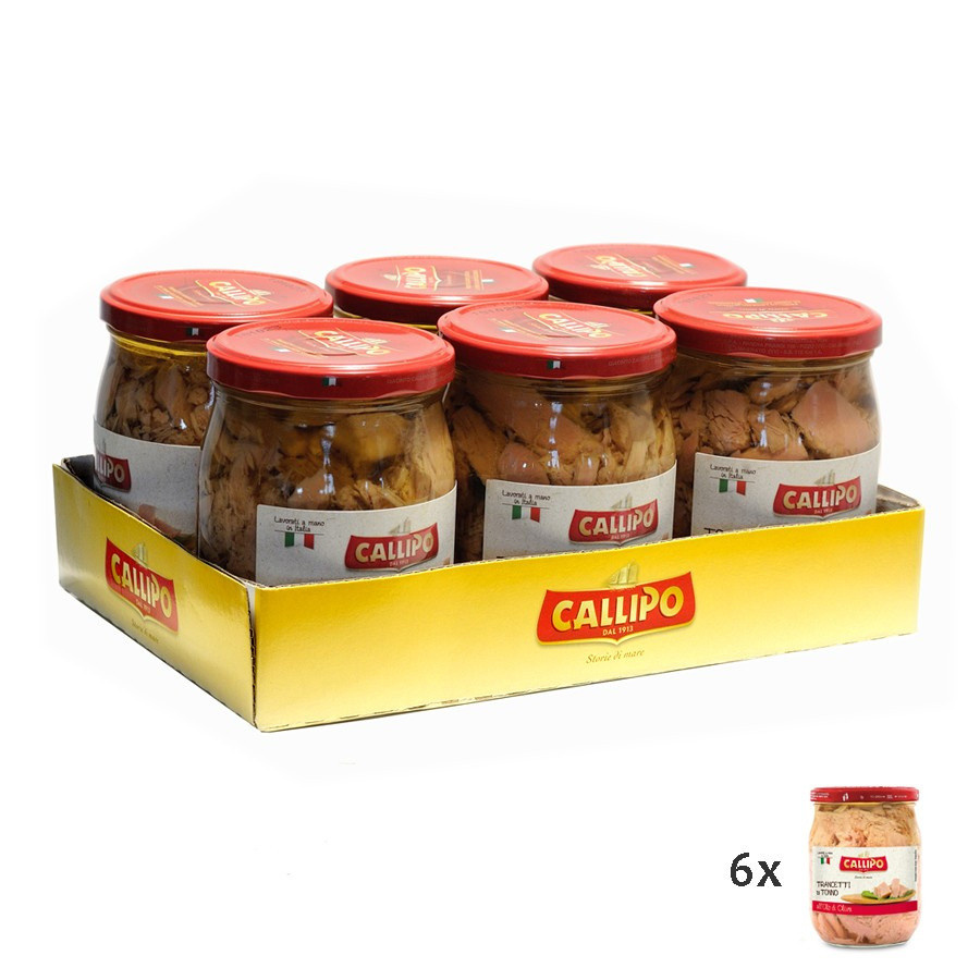 Offerta Trancetti di Tonno Callipo all'olio di oliva 550 gr x 6