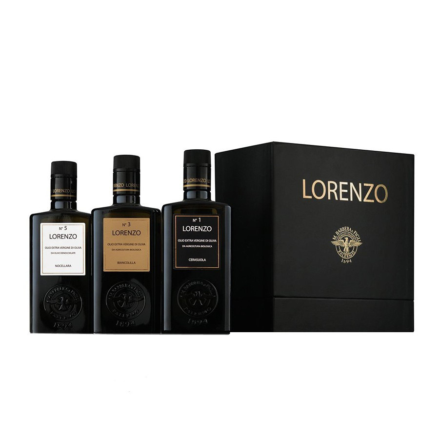 Gift Box Extra Virgin Olive Oil Lorenzo 1 3 5 Barbera Sicily