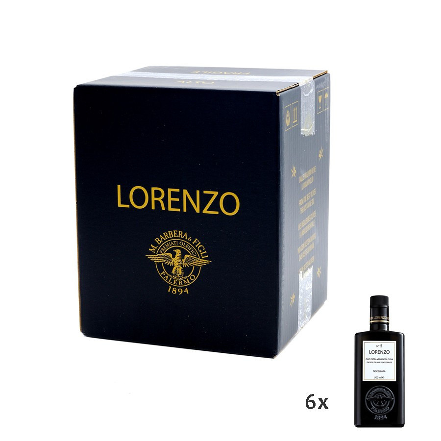 Pitted Nocellara Extra Virgin Olive Oil Lorenzo N° 5 Barbera Sicily