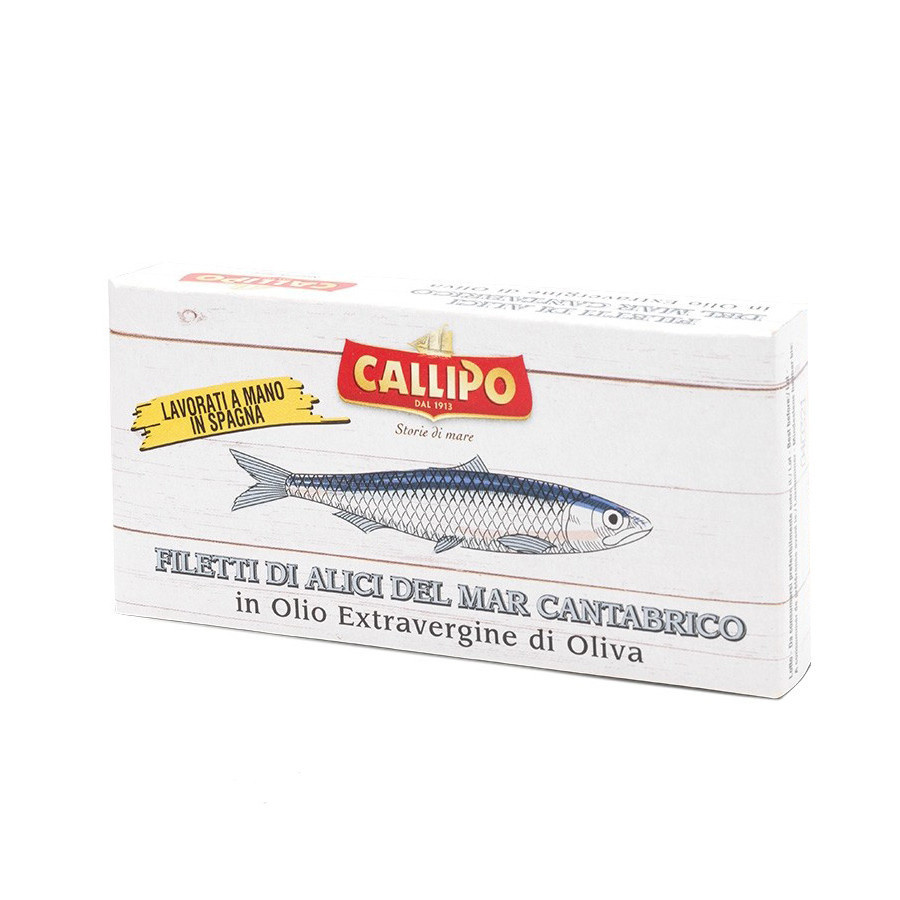 Cantabrian Sea Anchovy Fillets in Extra Virgin Olive Oil Callipo