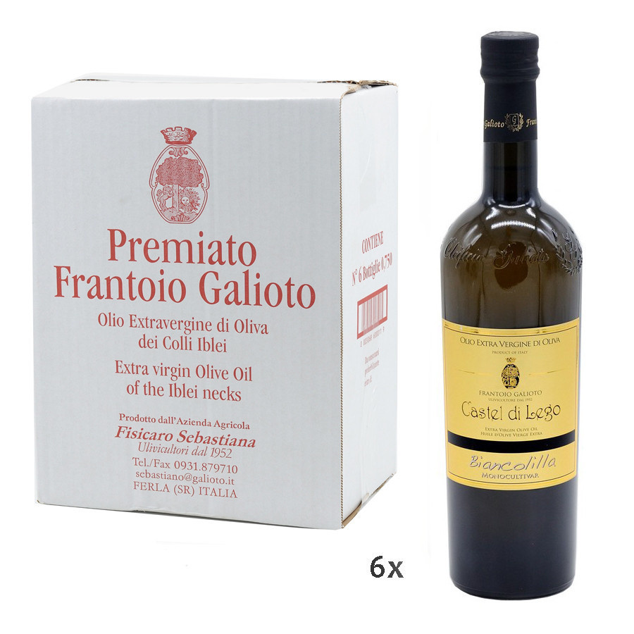 Olio Extra Vergine di Oliva Biancolilla Castel di Lego Galioto Sicilia