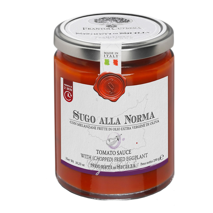 Salsa Norma con berenjena frita Cutrera Segreti di Sicilia 290 g