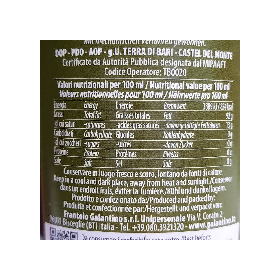 Prom 3 Aceites Oliva Virgen Extra DOP Chianti Terra Bari Monti Iblei