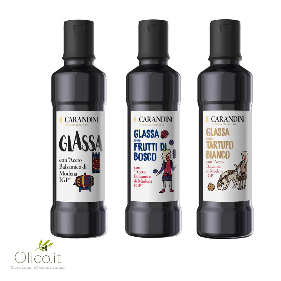 Offerta Glasse Balsamico Classico Frutti di Bosco Tartufo Carandini
