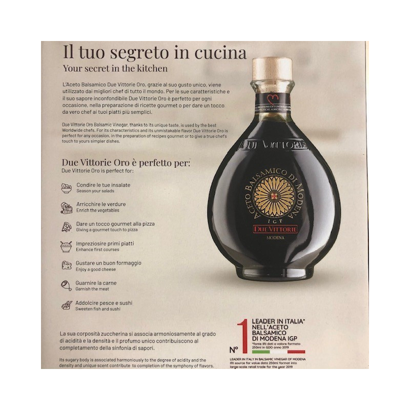 Angebot Bag in Box 3 lt Balsamico Essig Modena IGP Due Vittorie Oro