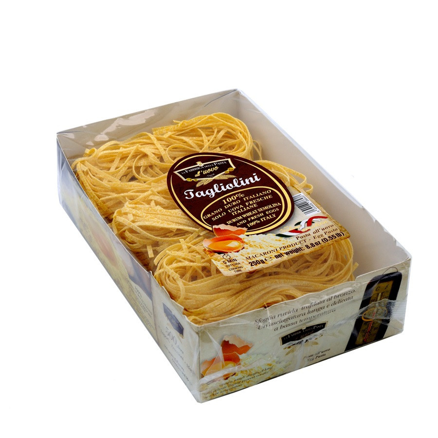 Tagliolini al huevo Pasta 250 gr fabbrica della pasta de Gragnano