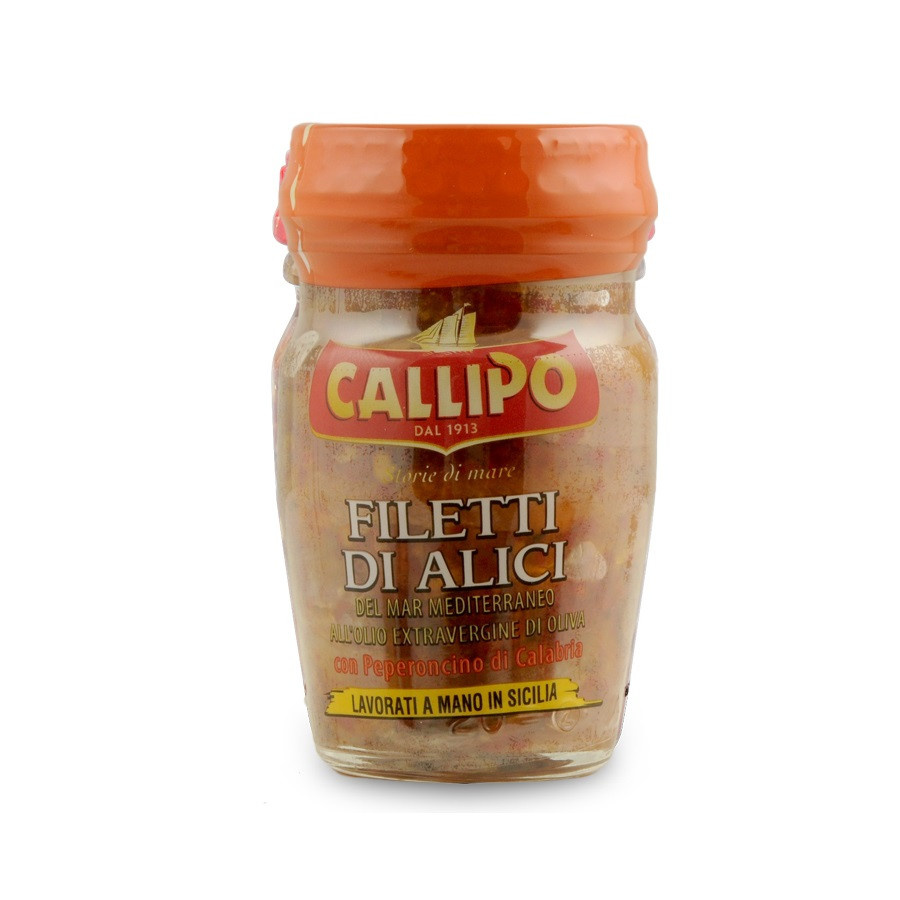Anchovy Fillets in extra virgin olive oil with Chilli Pepper Callipo