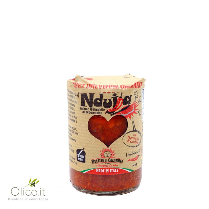 Nduja Calabrian spicy spreadable salami 90 gr Delizie di Calabria