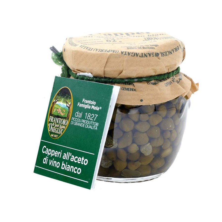 Capers in White Wine Vinegar 90 gr Frantoio Sant'Agata d'Oneglia
