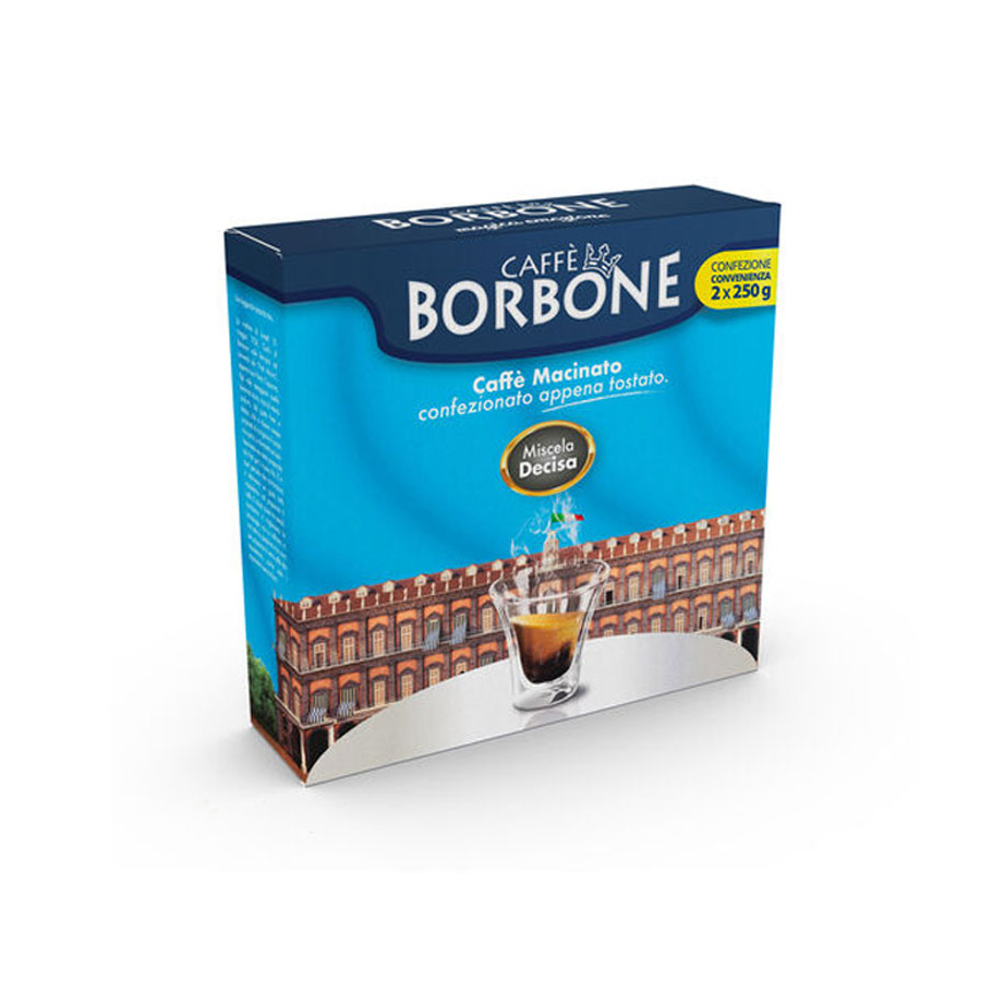 Twee-pack Borbone koffie Moka Decisa blend 250 g x 2