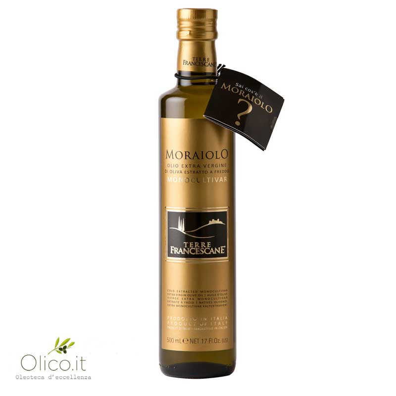 Intense Extra Virgin Olive Oil Monocultivar Moraiolo 500 ml