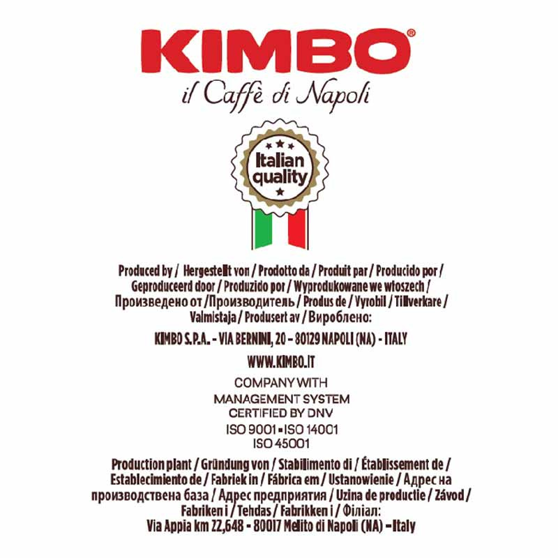 Kimbo Café en grano Barista Espresso Napoli 1 kg