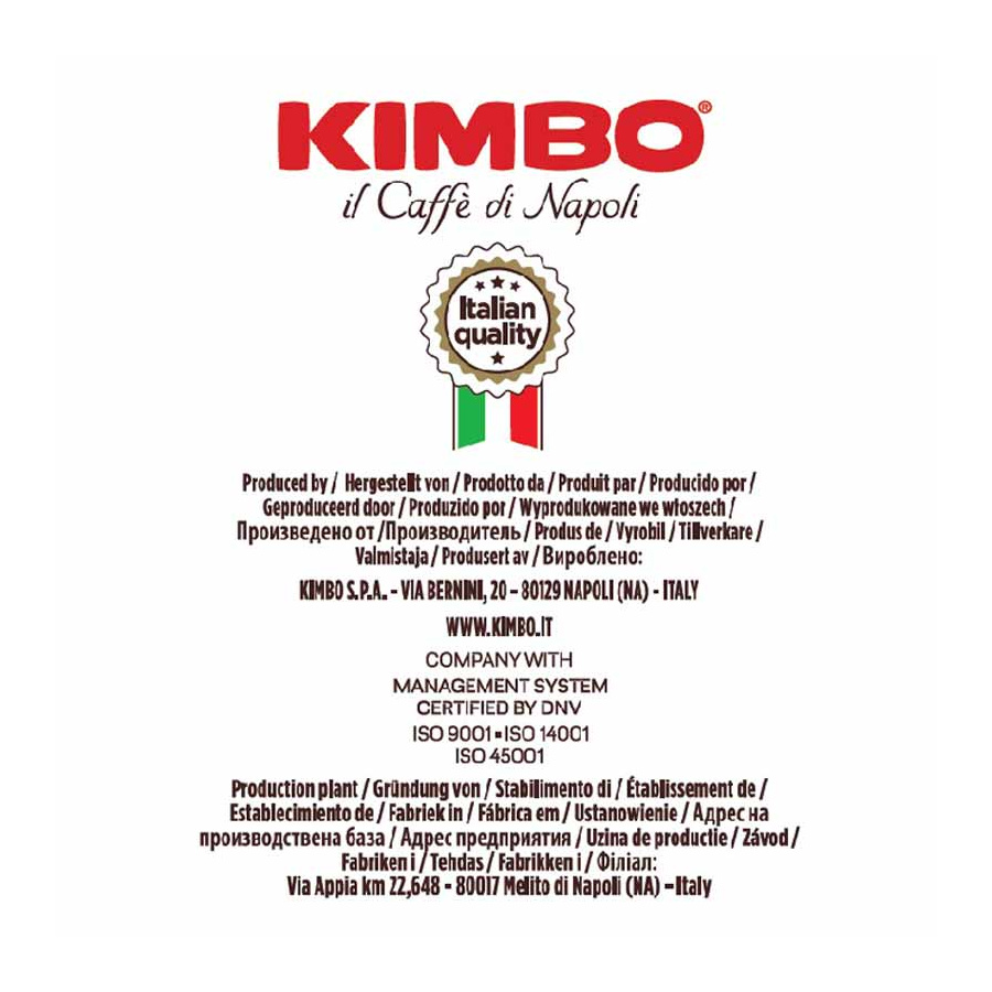Kimbo Coffee Beans Classico, Espresso Napoli Crema Intensa 1 kg x 3