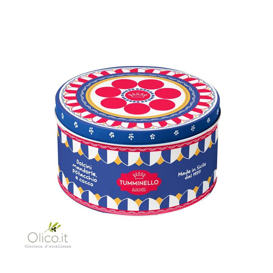 Geschenk Tumminello Thyfon Trommel Siciliaanse koekjes 120 gr blik