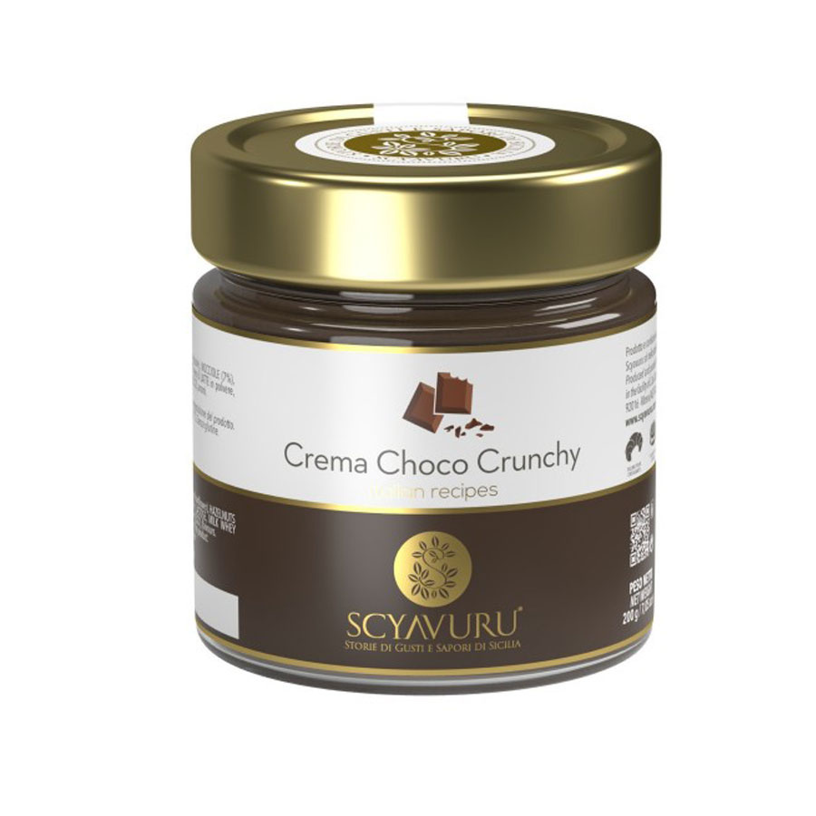 Crunchy Chocolate spread 200 gr Scyavuru Sicily